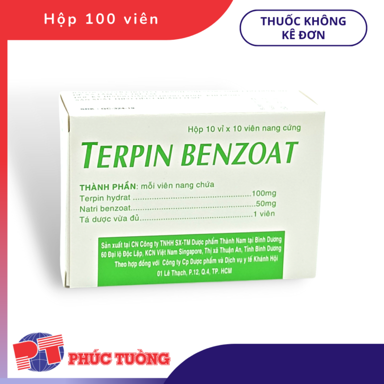 TERPIN BENZOAT - Điều trị ho có đờm - Dược Phẩm Phúc Tường
